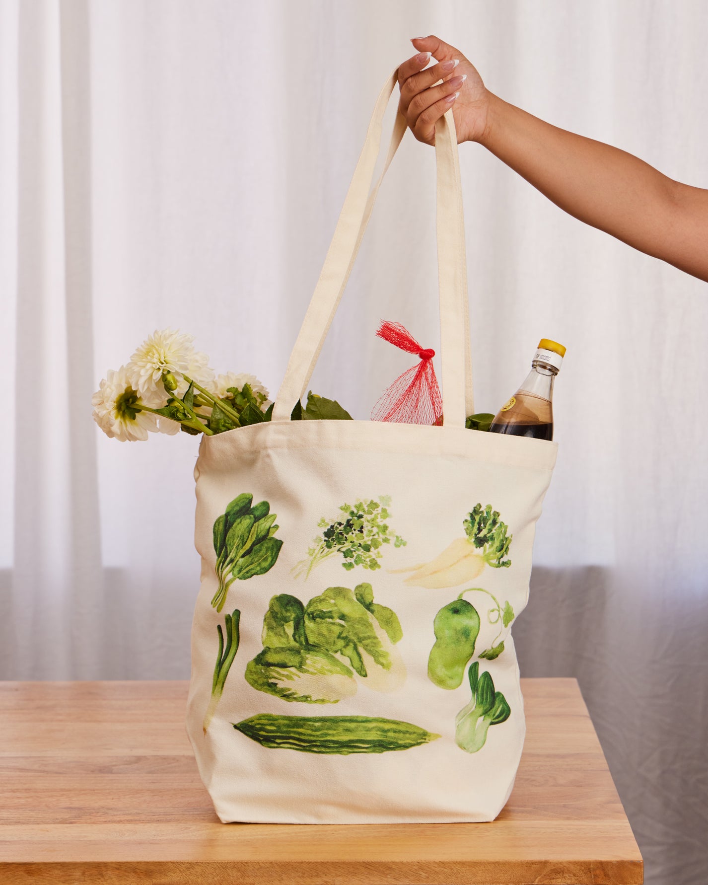 Asian Vegetable Tote Bag – Menmin Made