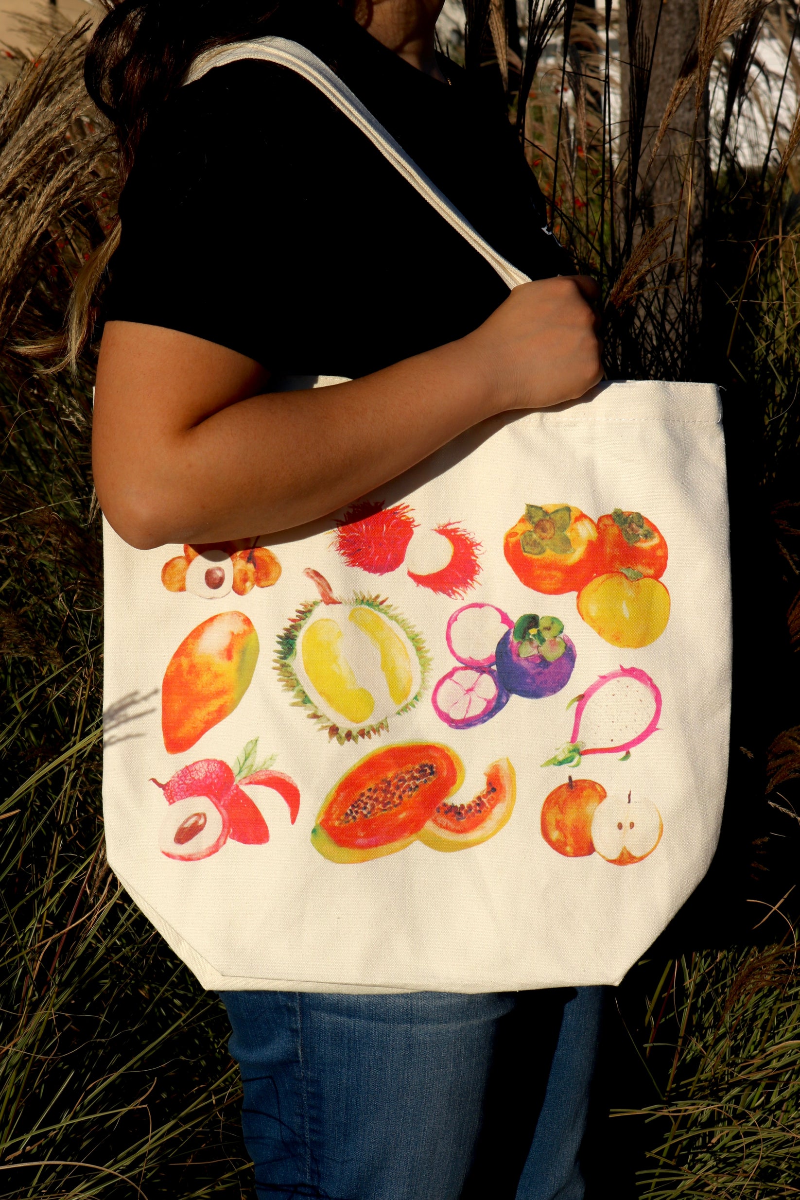 Asian Fruit Tote Bag (PRE-ORDER) – Menmin Made